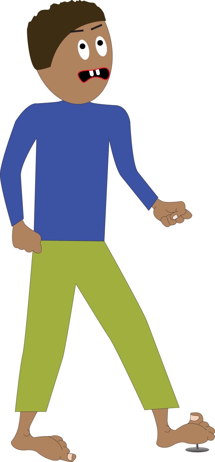 Fig 12 stepping on tack - Exploring Medicine